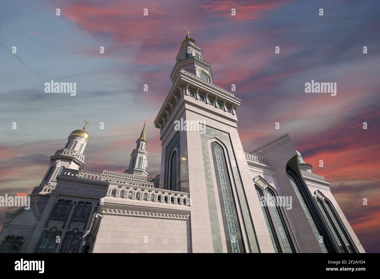 Moscow Cathedral Mosque, Russia -- the main mosque in Moscow, new ...