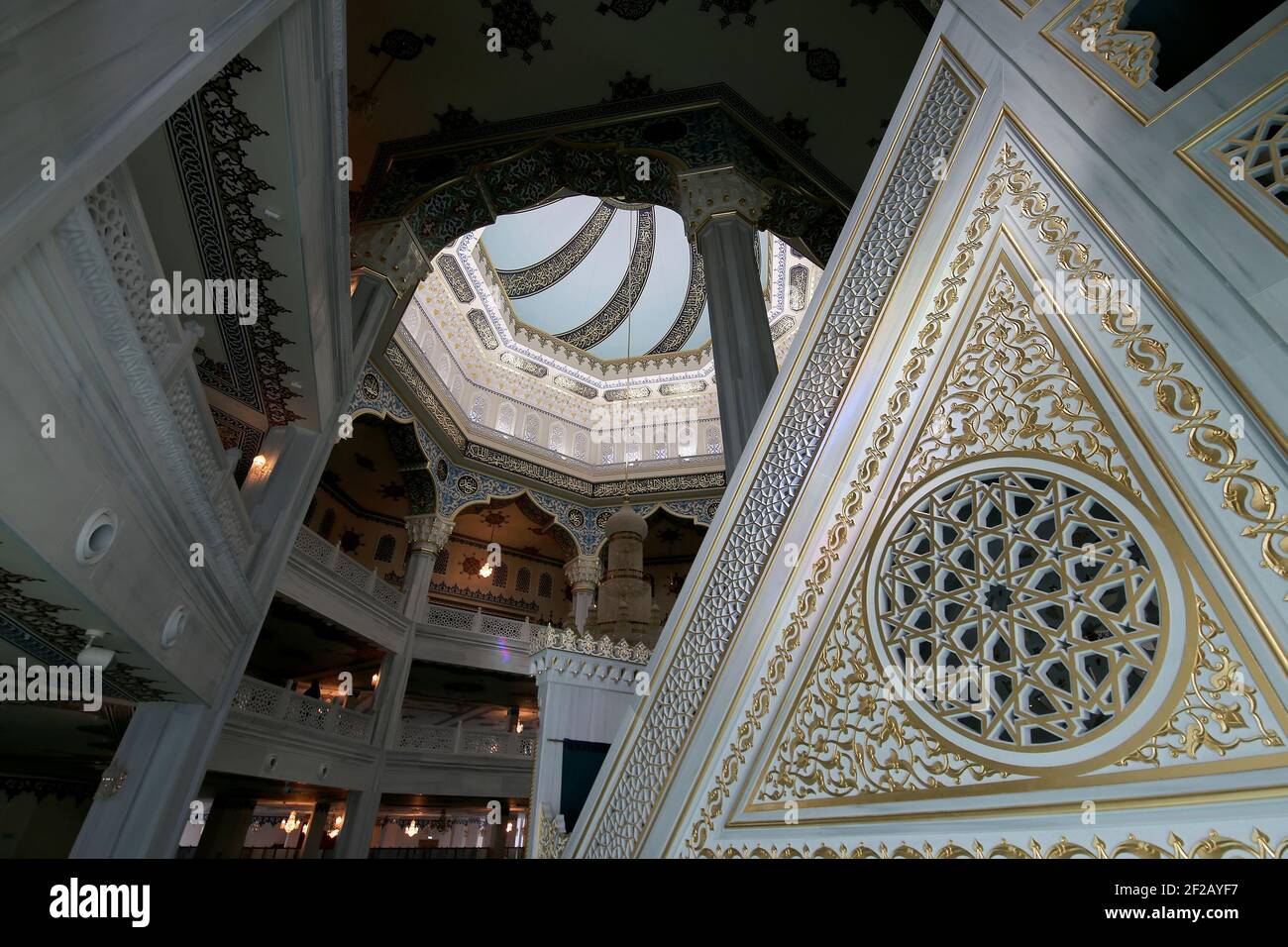 Moscow Cathedral Mosque (interior), Russia -- the main mosque in Moscow ...