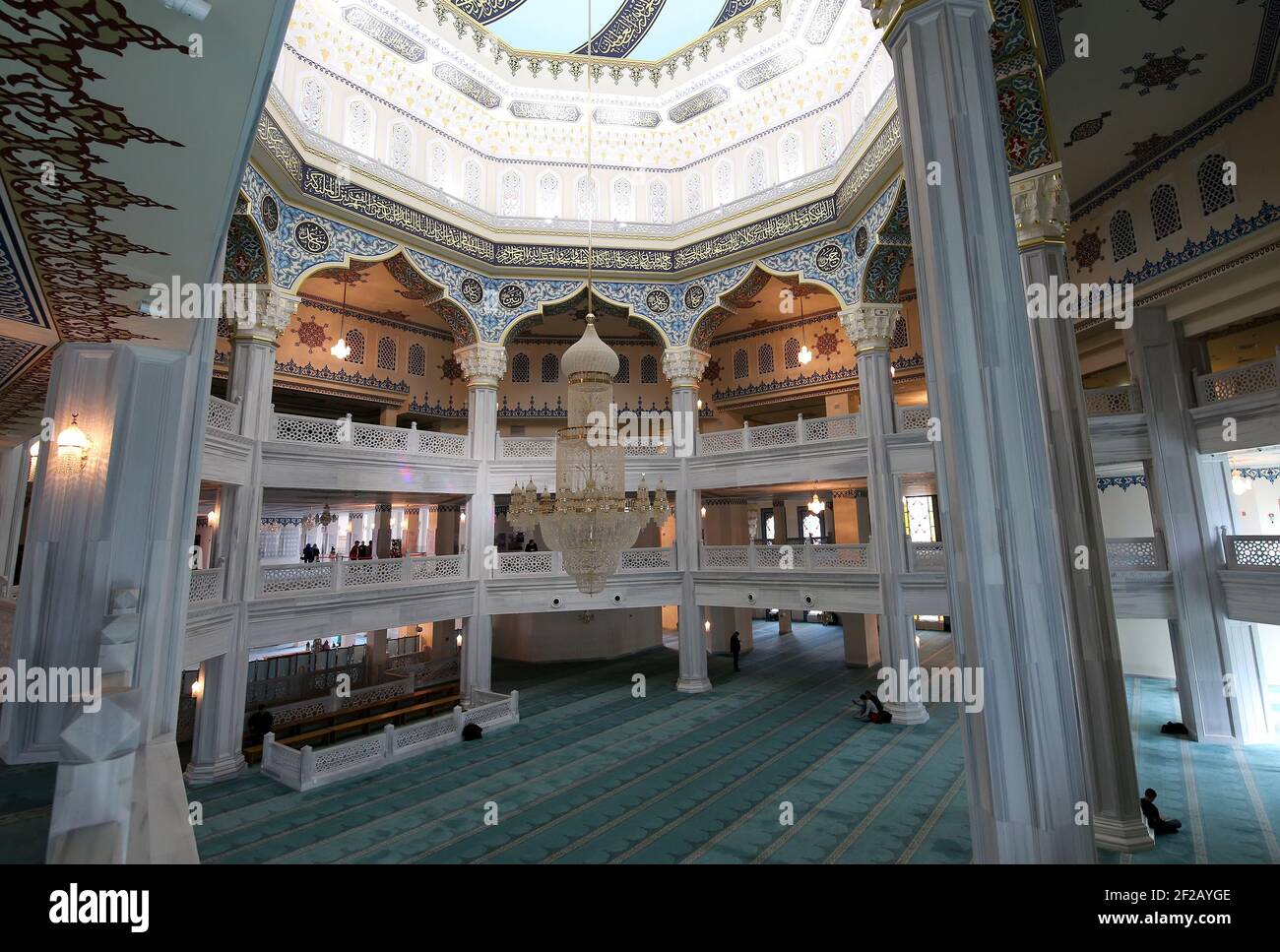 Moscow Cathedral Mosque (interior), Russia -- the main mosque in Moscow ...