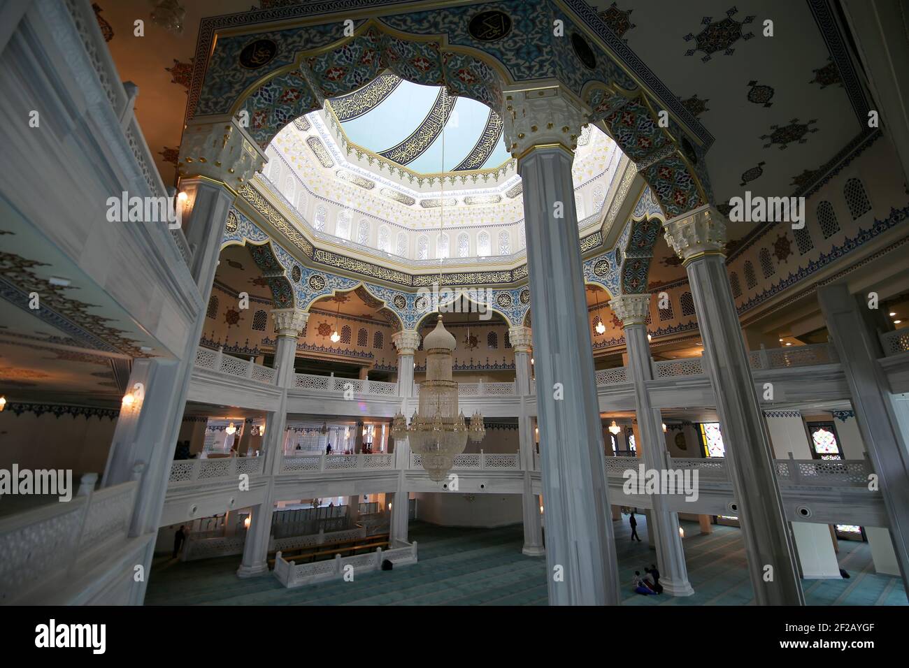 Moscow Cathedral Mosque (interior), Russia -- the main mosque in Moscow ...