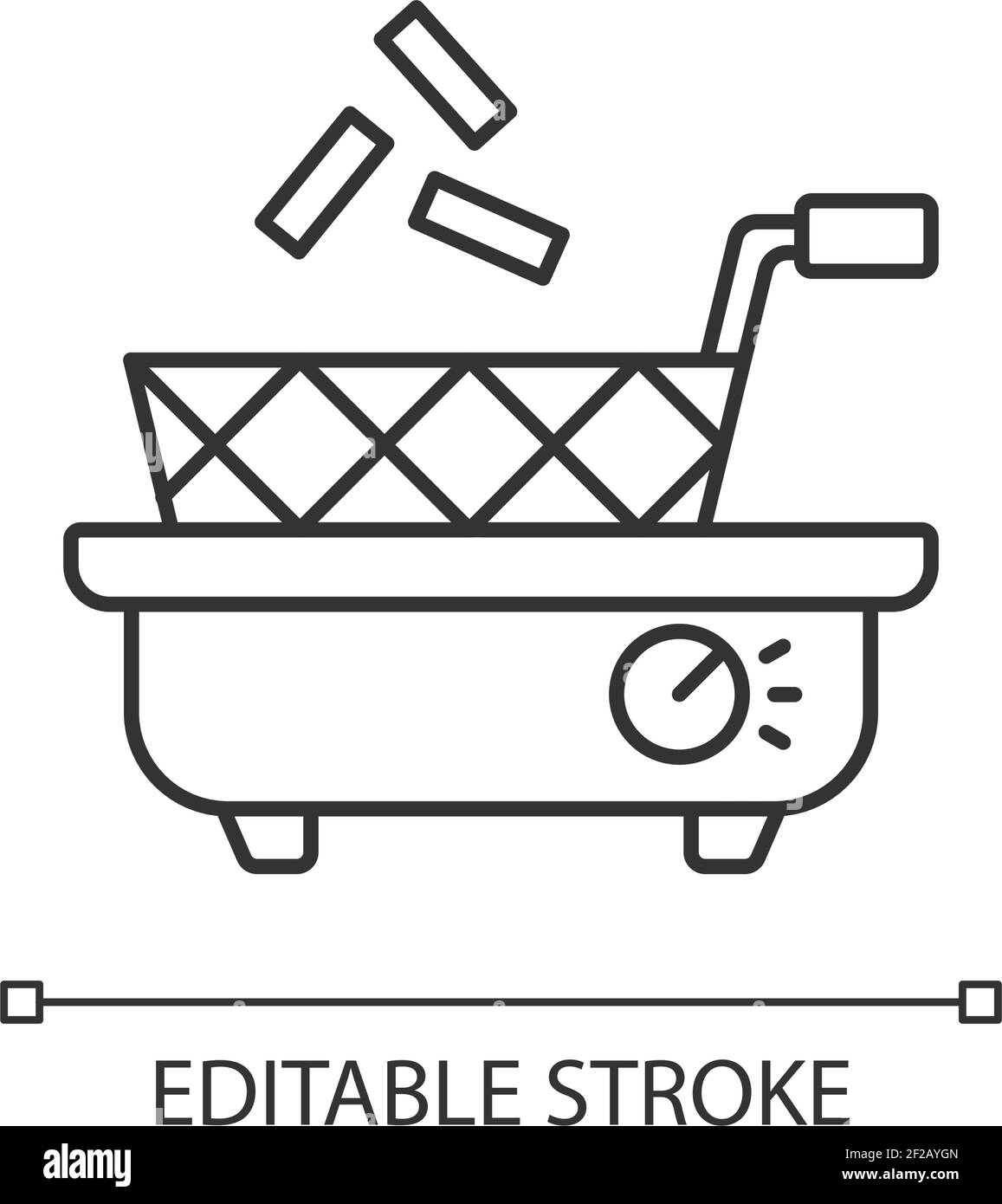 Deep fryer linear icon Stock Vector Image & Art - Alamy