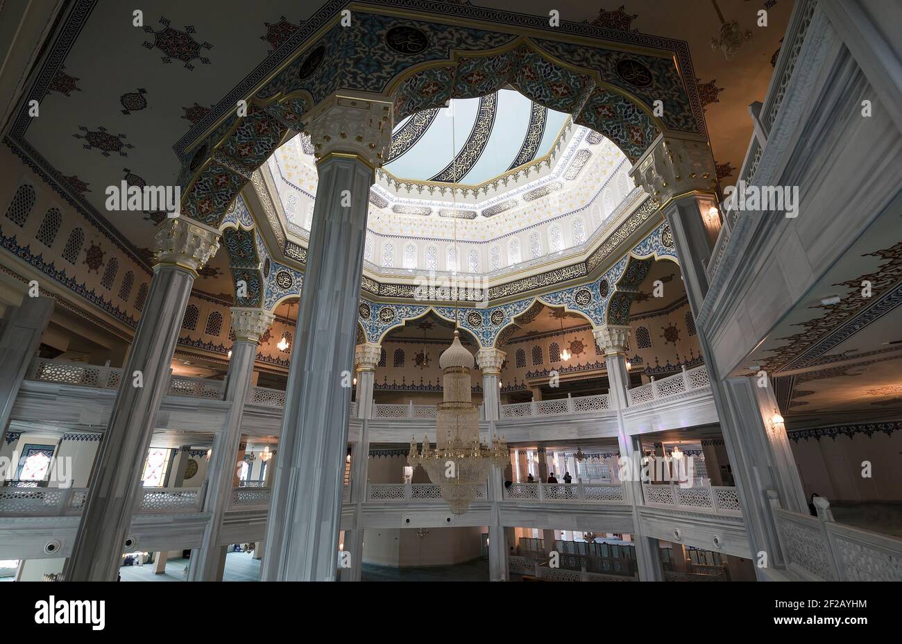 Moscow Cathedral Mosque (interior), Russia -- the main mosque in Moscow ...