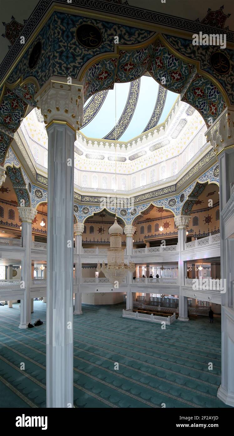 Moscow Cathedral Mosque (interior), Russia -- the main mosque in Moscow ...