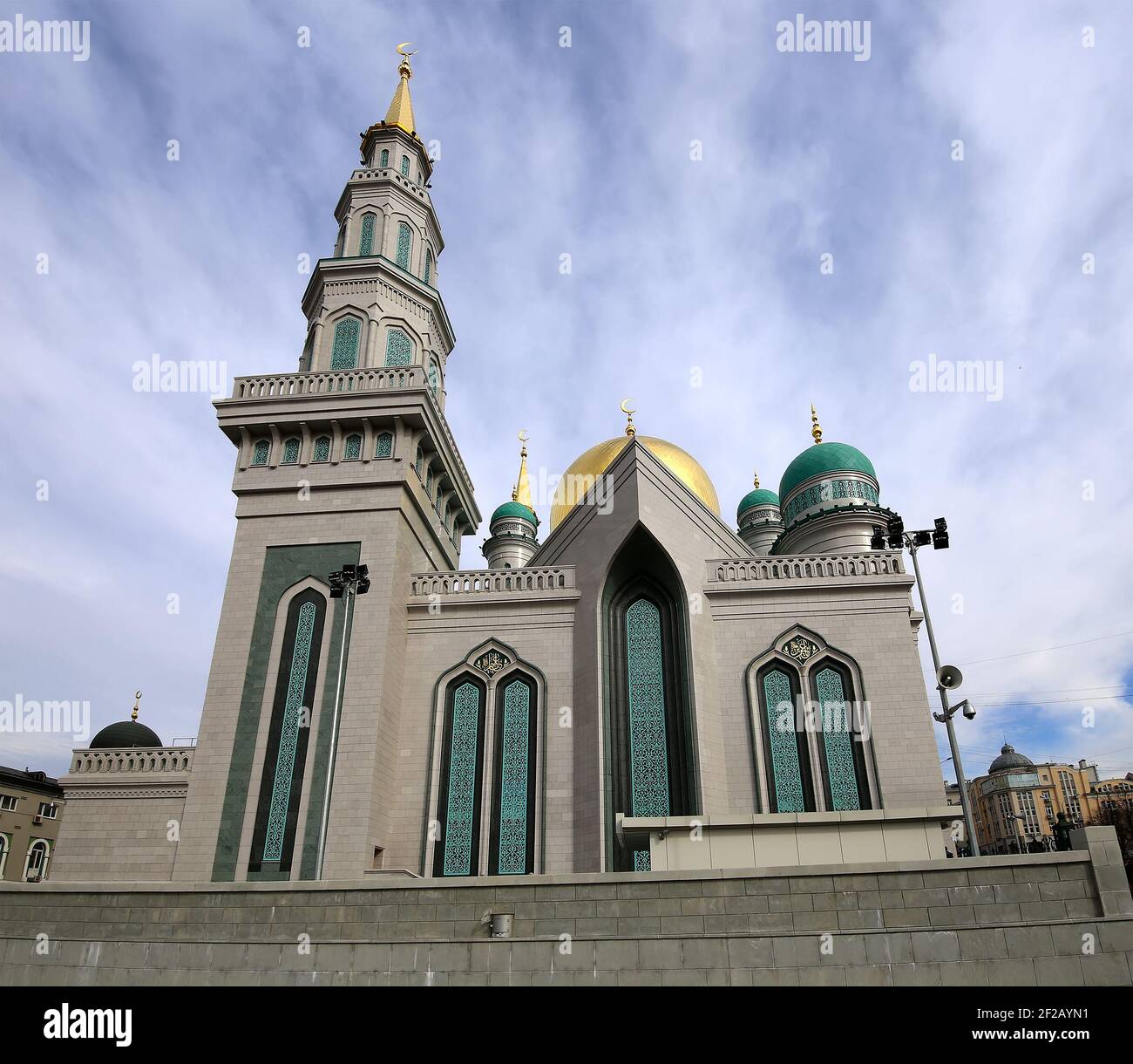 Moscow Cathedral Mosque, Russia -- the main mosque in Moscow, new ...