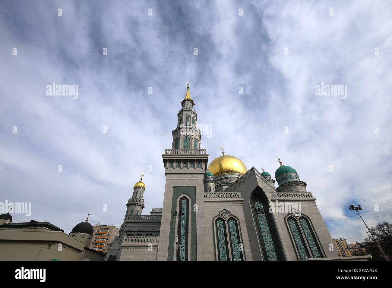 Moscow Cathedral Mosque, Russia -- the main mosque in Moscow, new ...