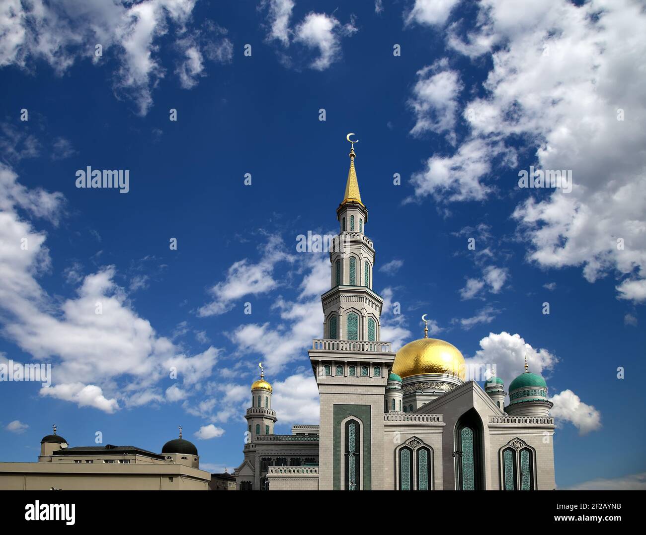 Moscow Cathedral Mosque, Russia -- the main mosque in Moscow, new ...