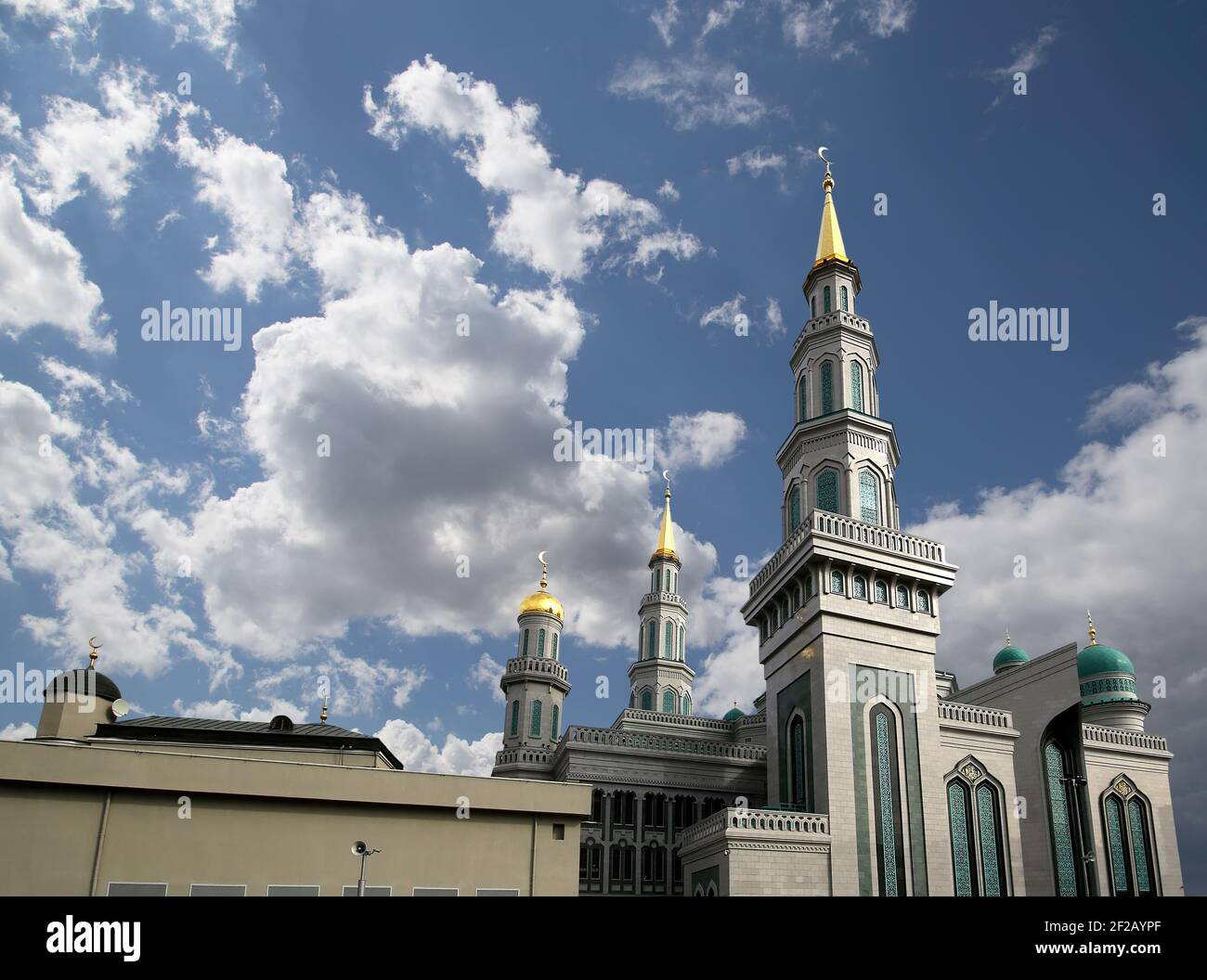 Moscow Cathedral Mosque, Russia -- the main mosque in Moscow, new ...