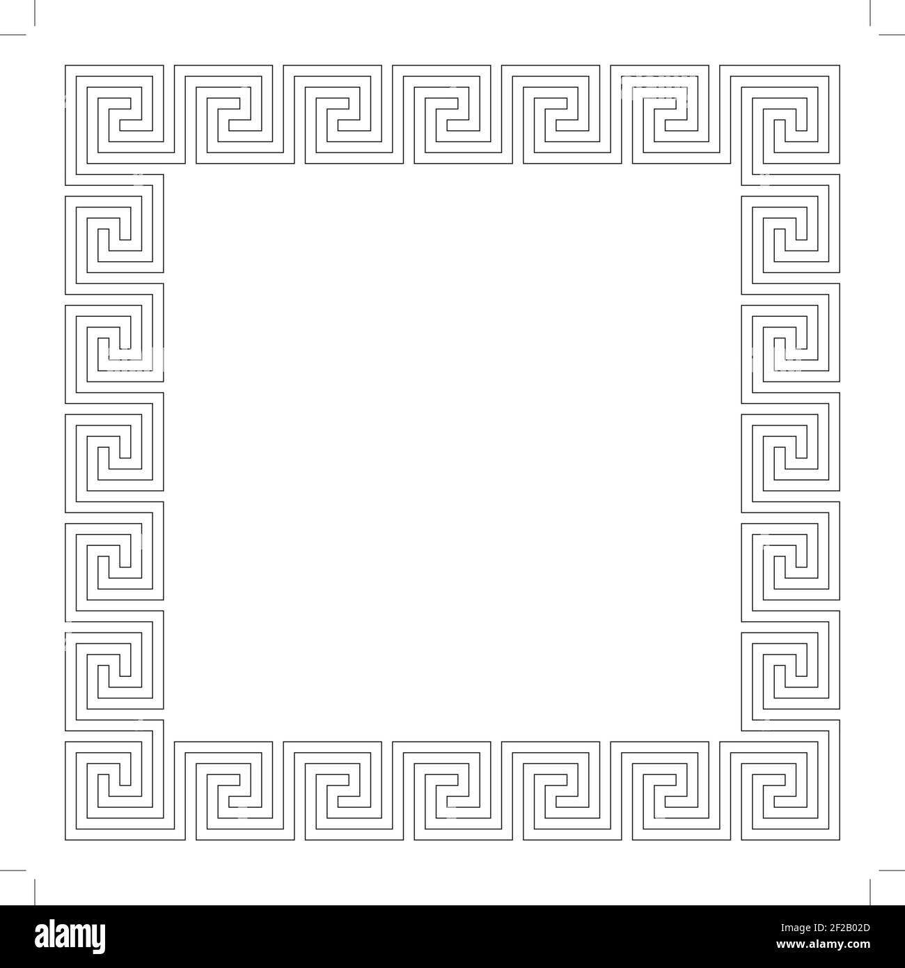 Vector traditional geometric frame design Stock Vector Image & Art - Alamy