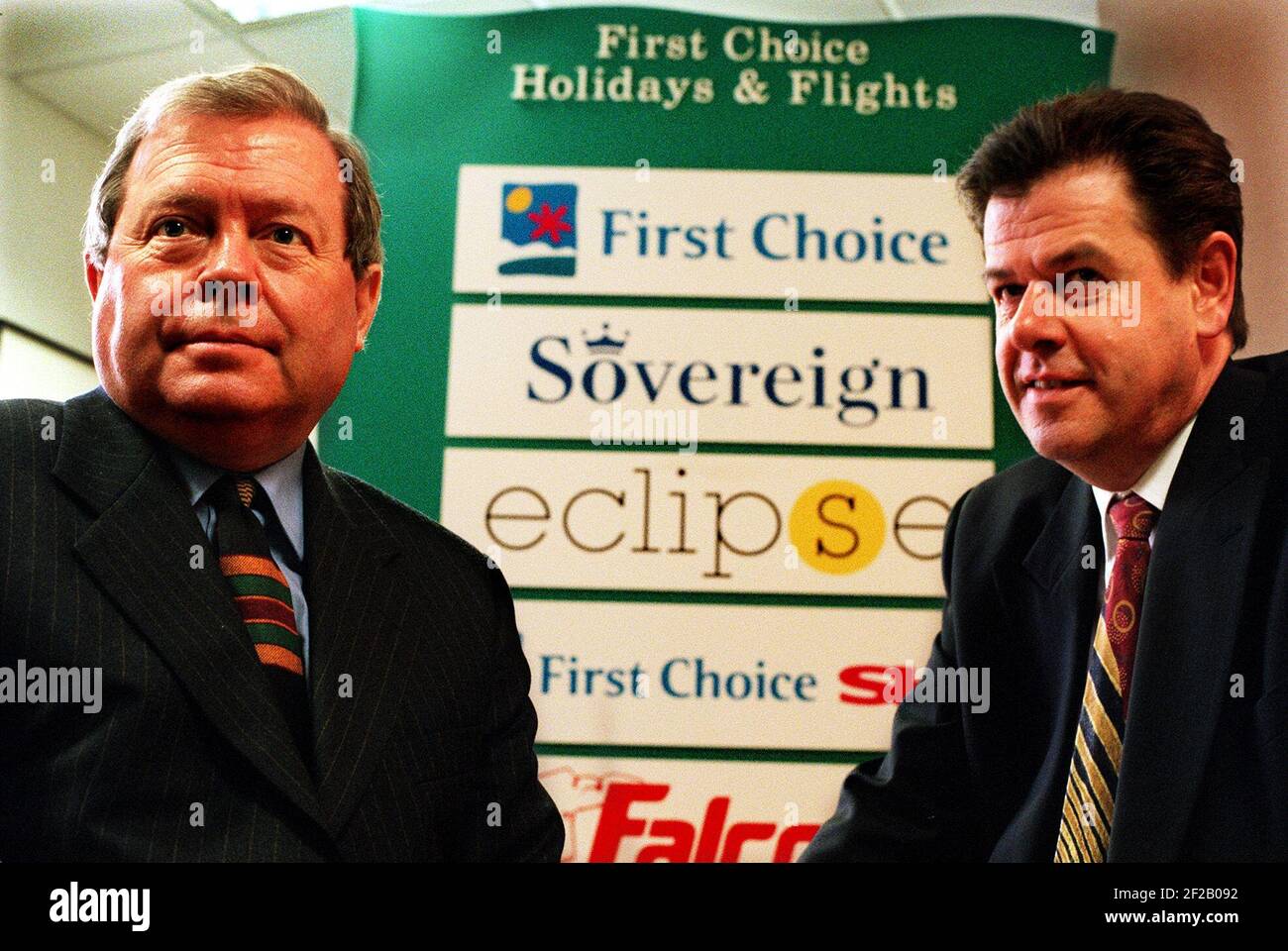 Ian Clubb Chairman First Choice Holiday Group December 98 with Peter ...