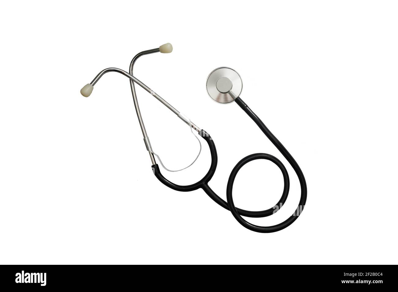 sthetoscope isolated over a white background. Medical instrument for ...