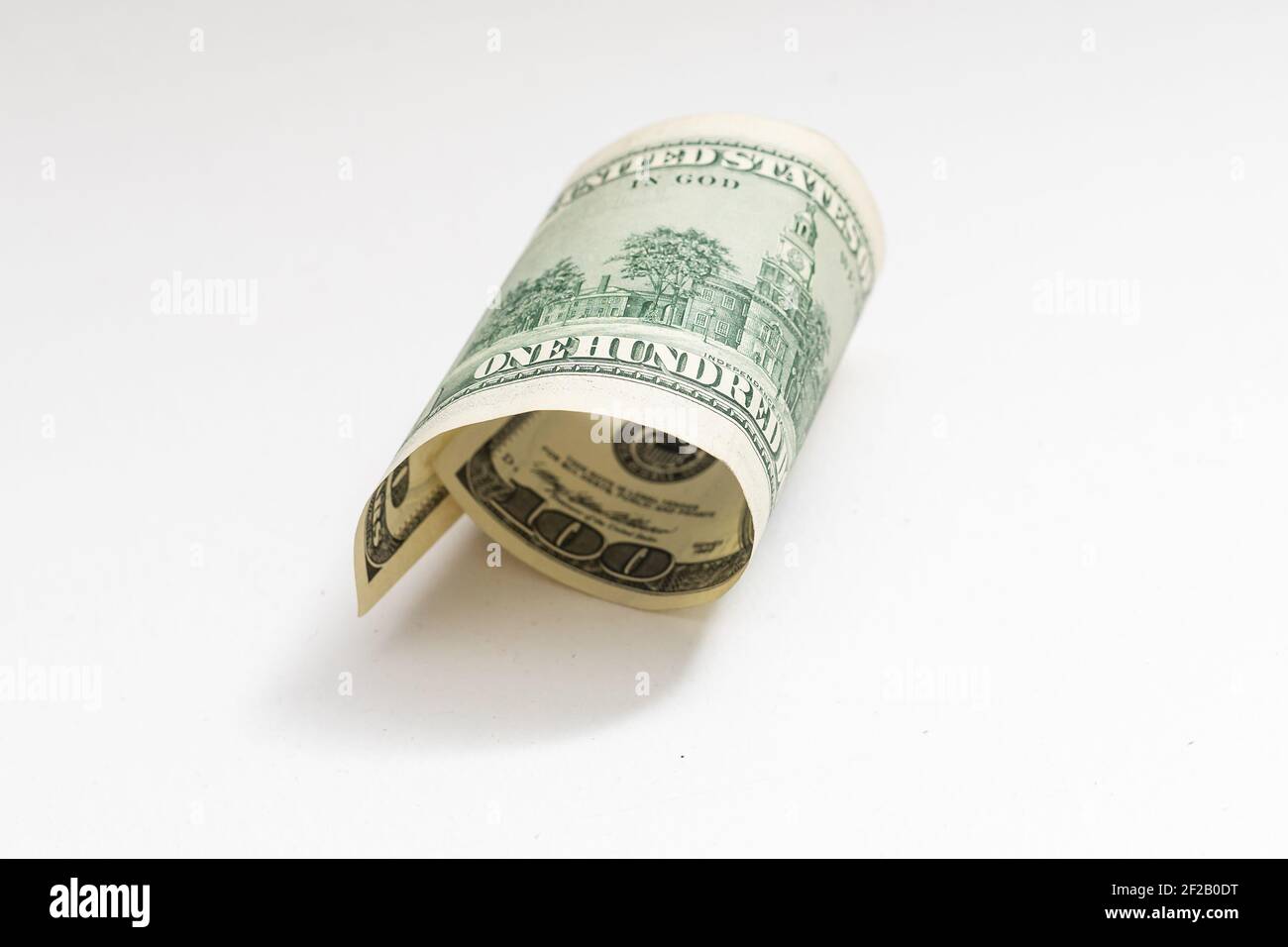 American bank notes isolated on the white background Stock Photo - Alamy