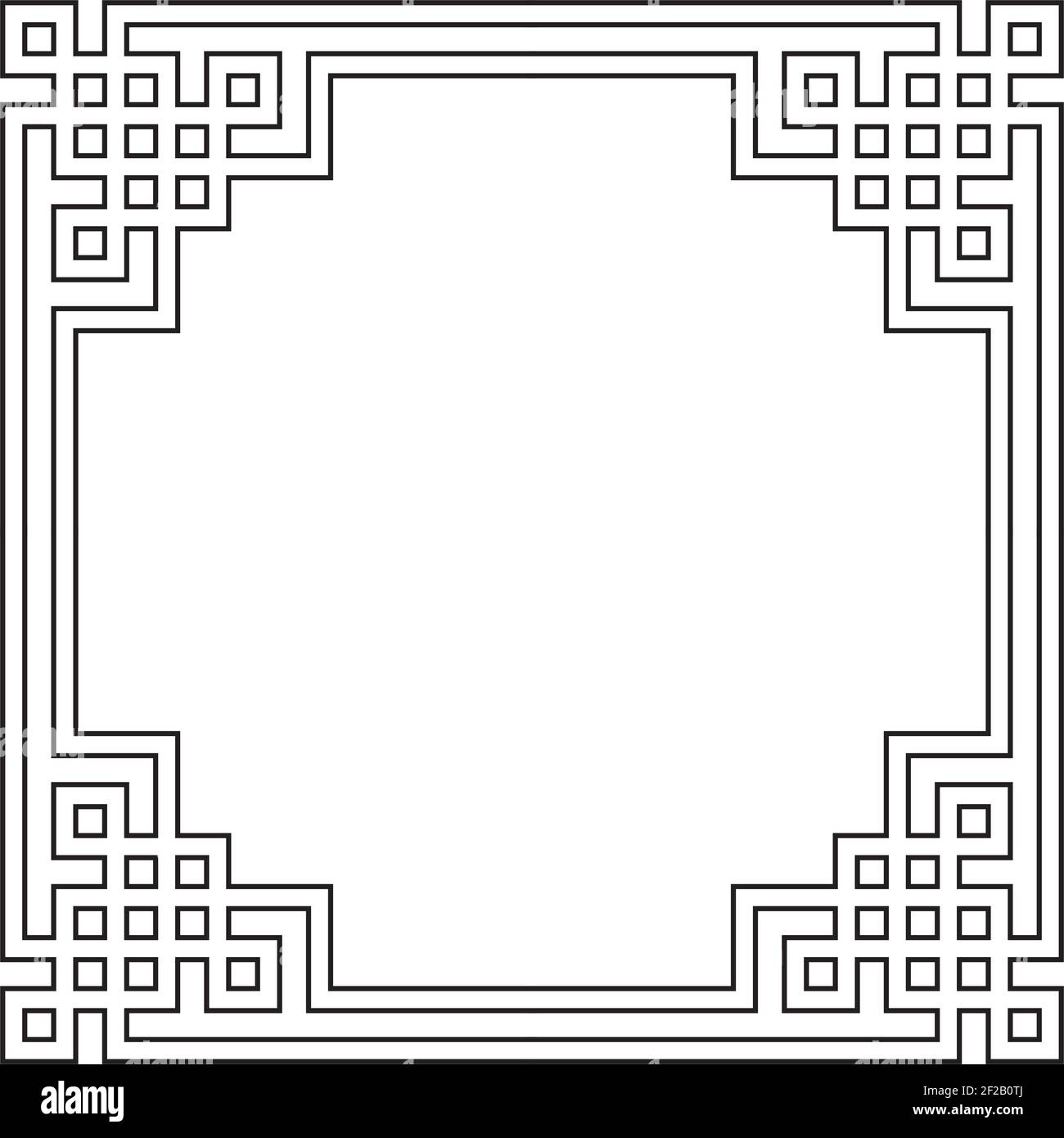 Vector traditional geometric frame design Stock Vector Image & Art - Alamy