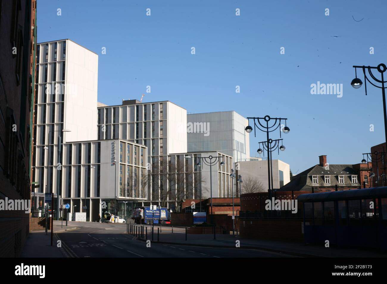 Student housing blocks at Leeds Beckett University, Leeds, UK Stock ...
