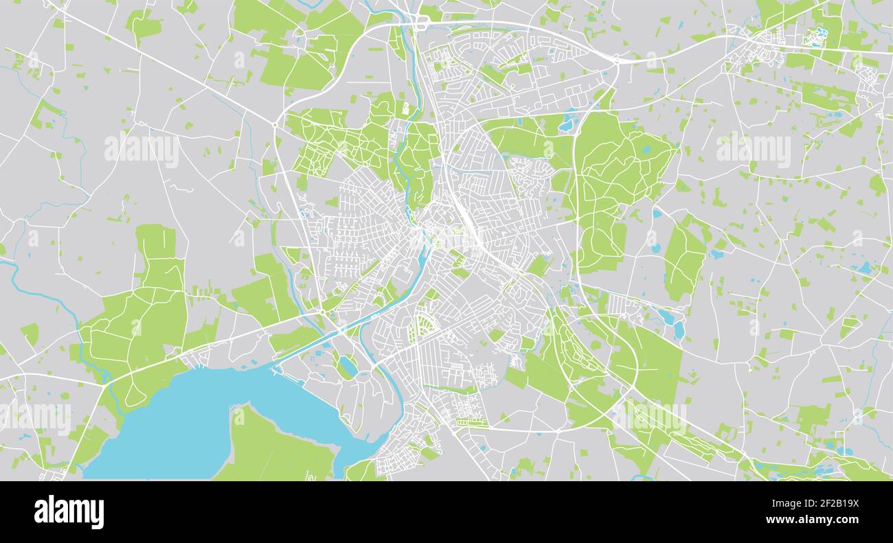 Urban vector city map of Naestved, Denmark Stock Vector Image & Art - Alamy