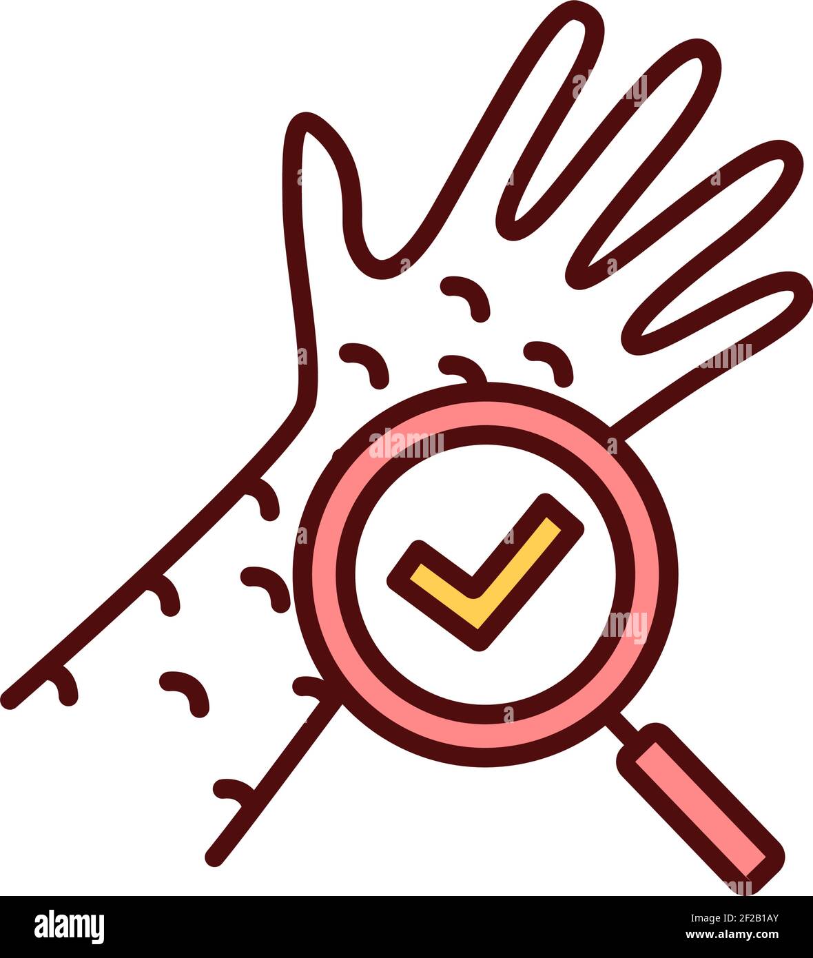 Regular skin checks RGB color icon Stock Vector Image & Art - Alamy