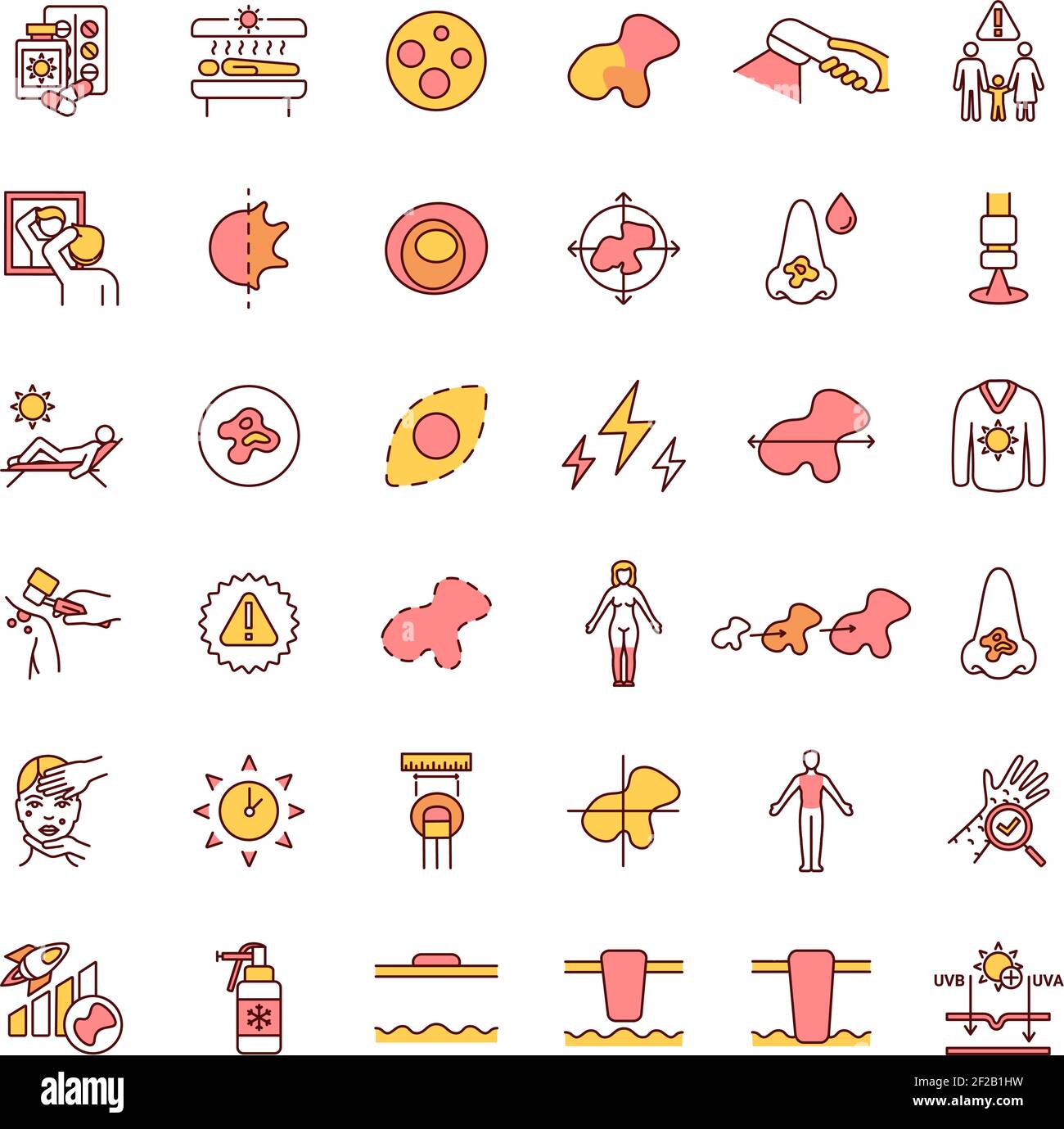 Malignant melanoma risk Stock Vector Images - Alamy