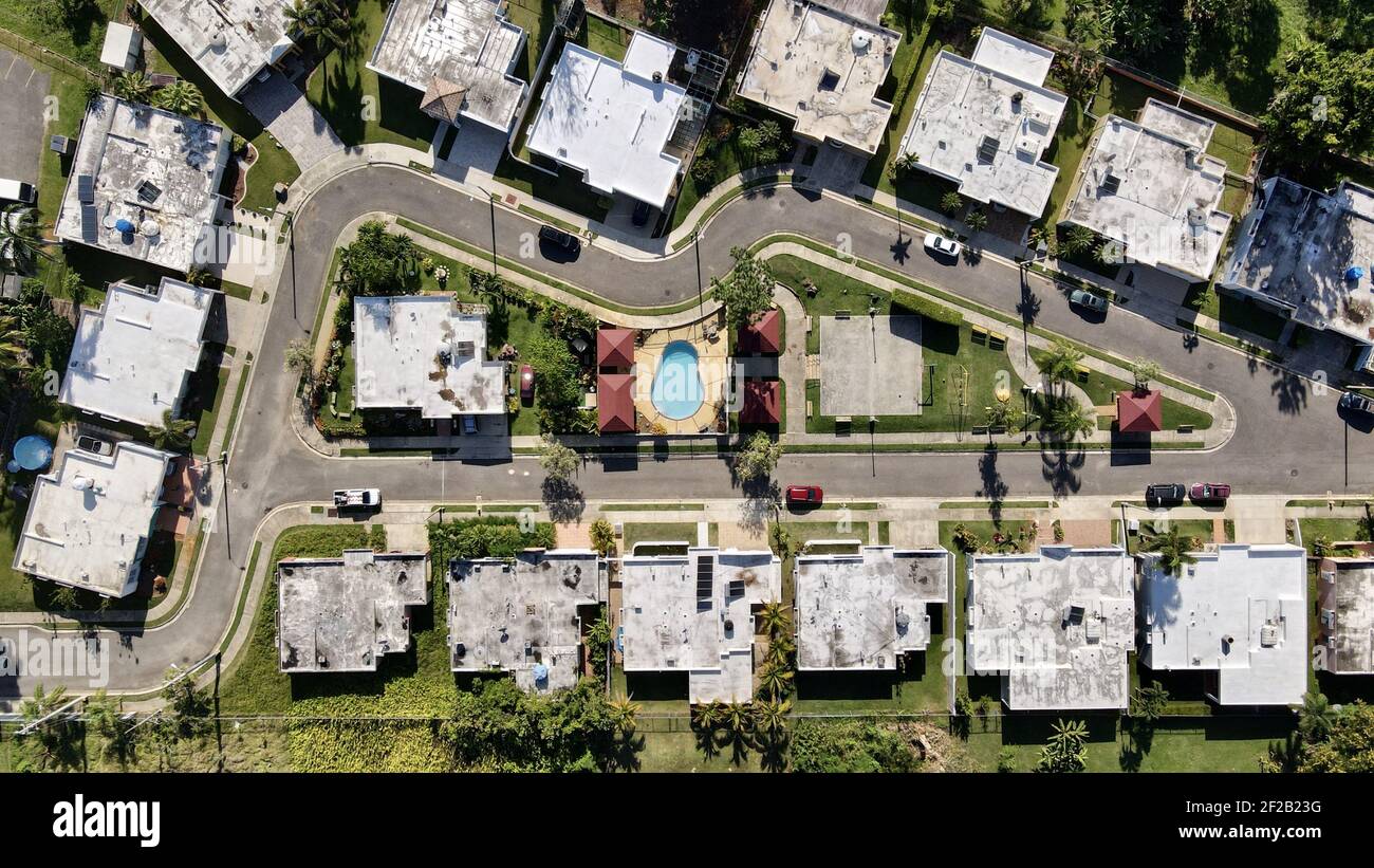 this quiet urbanization (gated community) in Aguadilla, Puerto Rico is ...