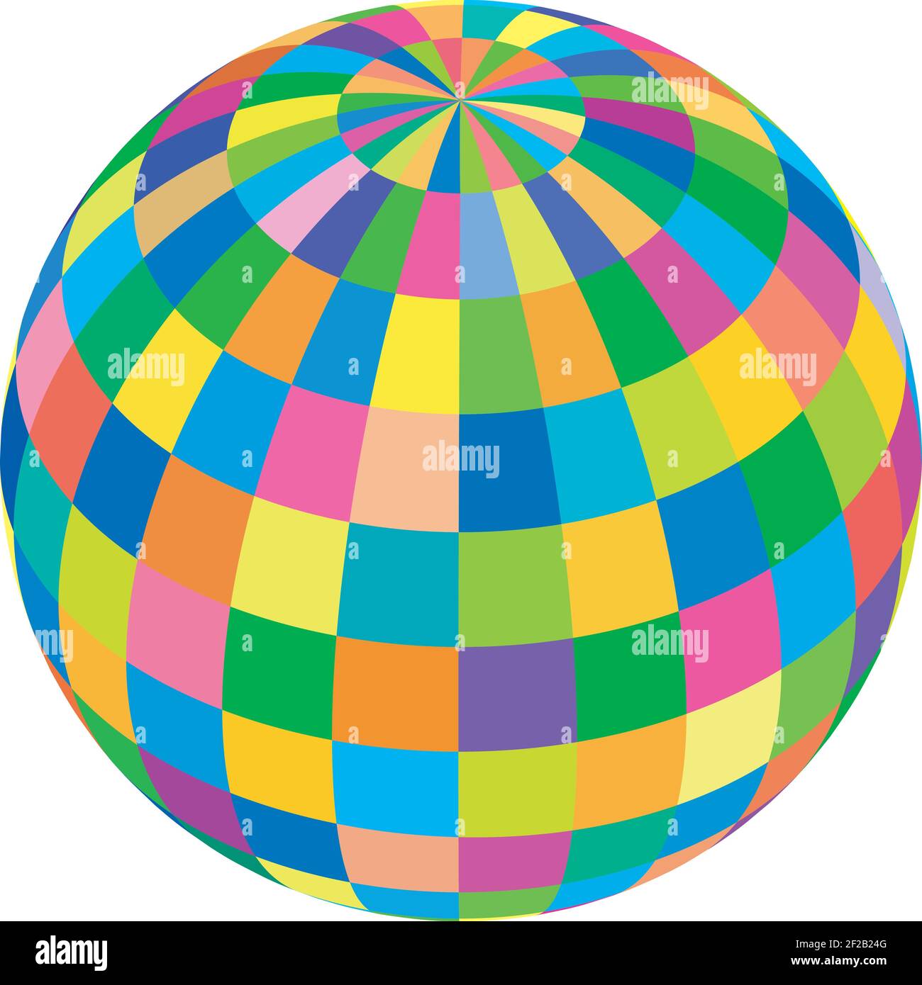 globe with colorful rectangular faces Stock Vector Image & Art - Alamy