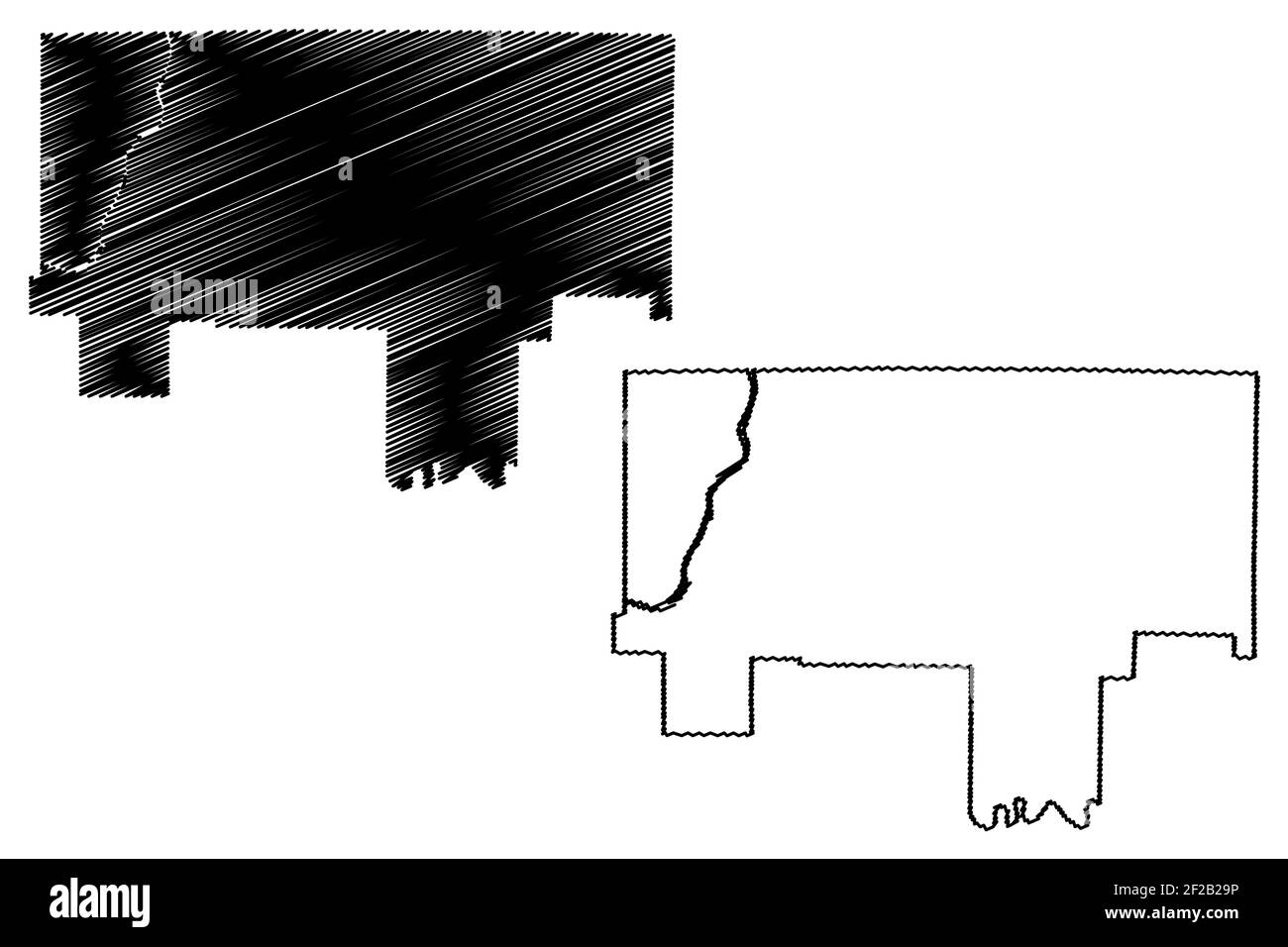 Forest city pennsylvania map Stock Vector Images - Alamy