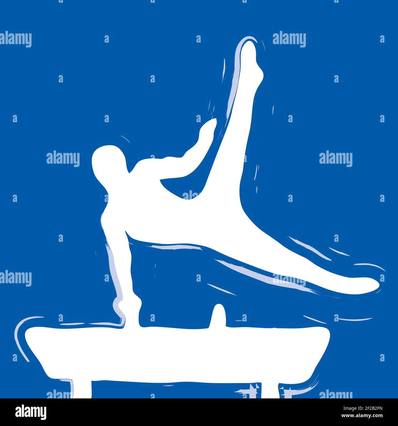 Male gymnast performance Stock Vector Images - Alamy