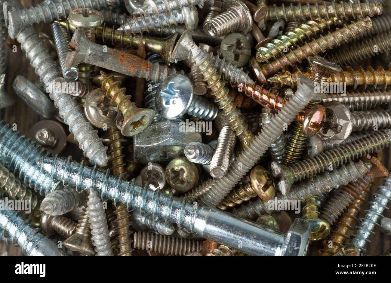 Old screws hi-res stock photography and images - Alamy