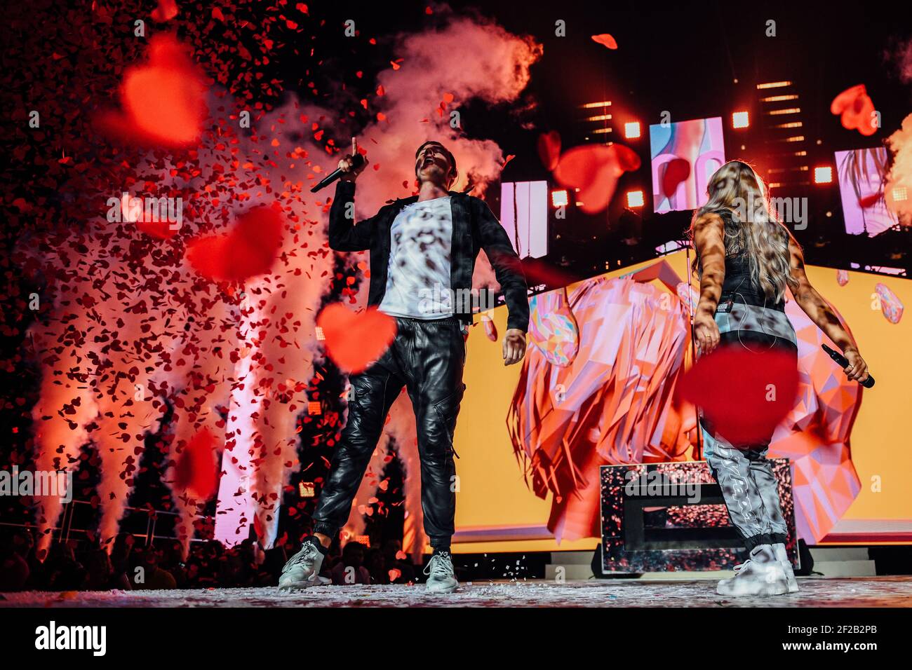 London, United Kingdom. 8th December 2019. Sam Feldt and Rani ...