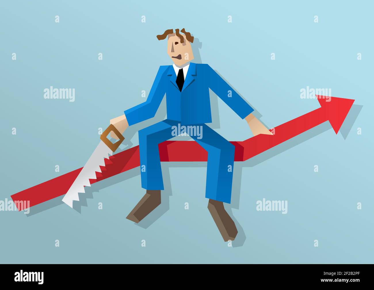 Economic Growth Cartoon Illustration High Resolution Stock Photography ...