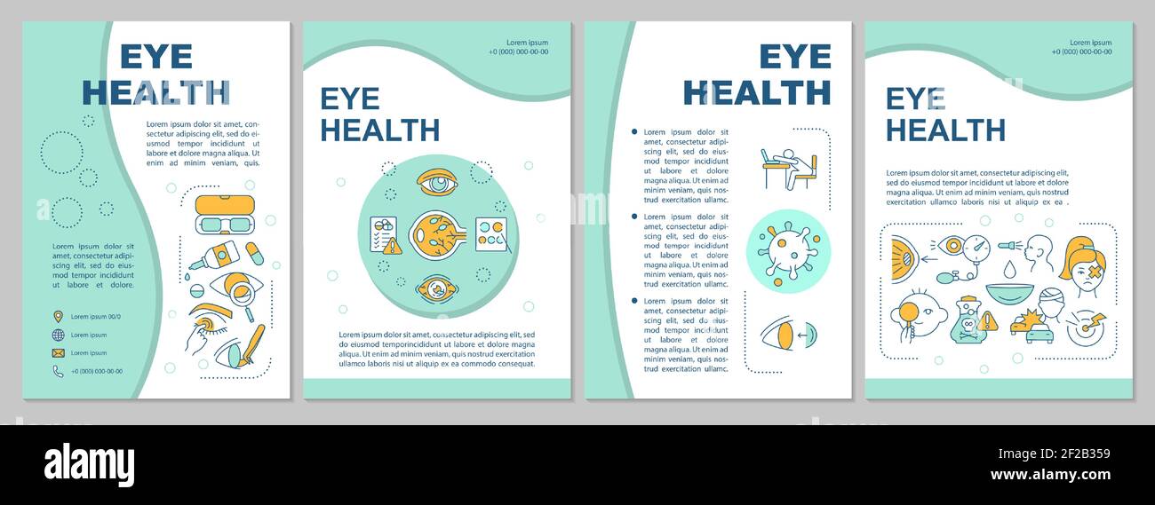 Eye health brochure template Stock Vector Image & Art - Alamy