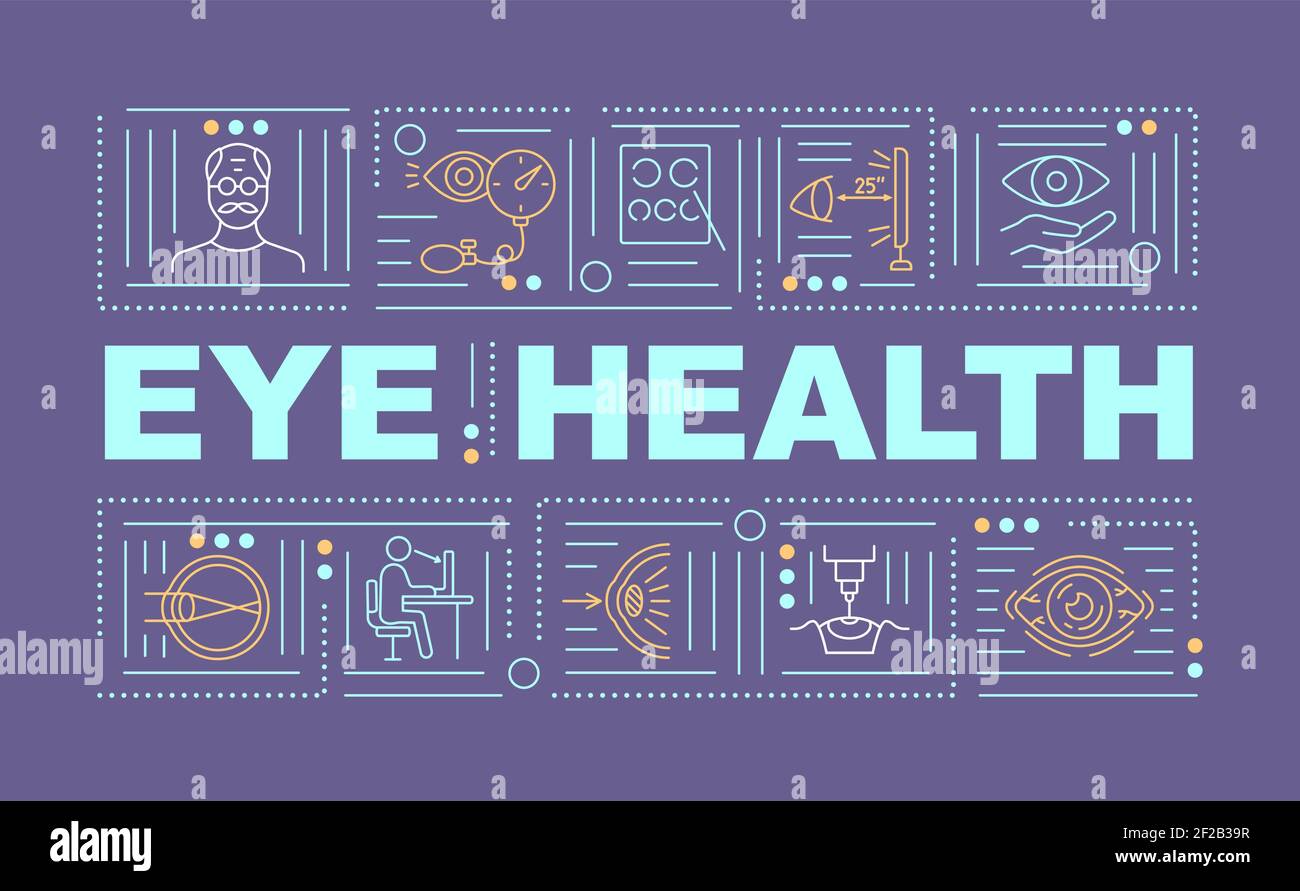 Eye health word concepts banner Stock Vector Image & Art - Alamy