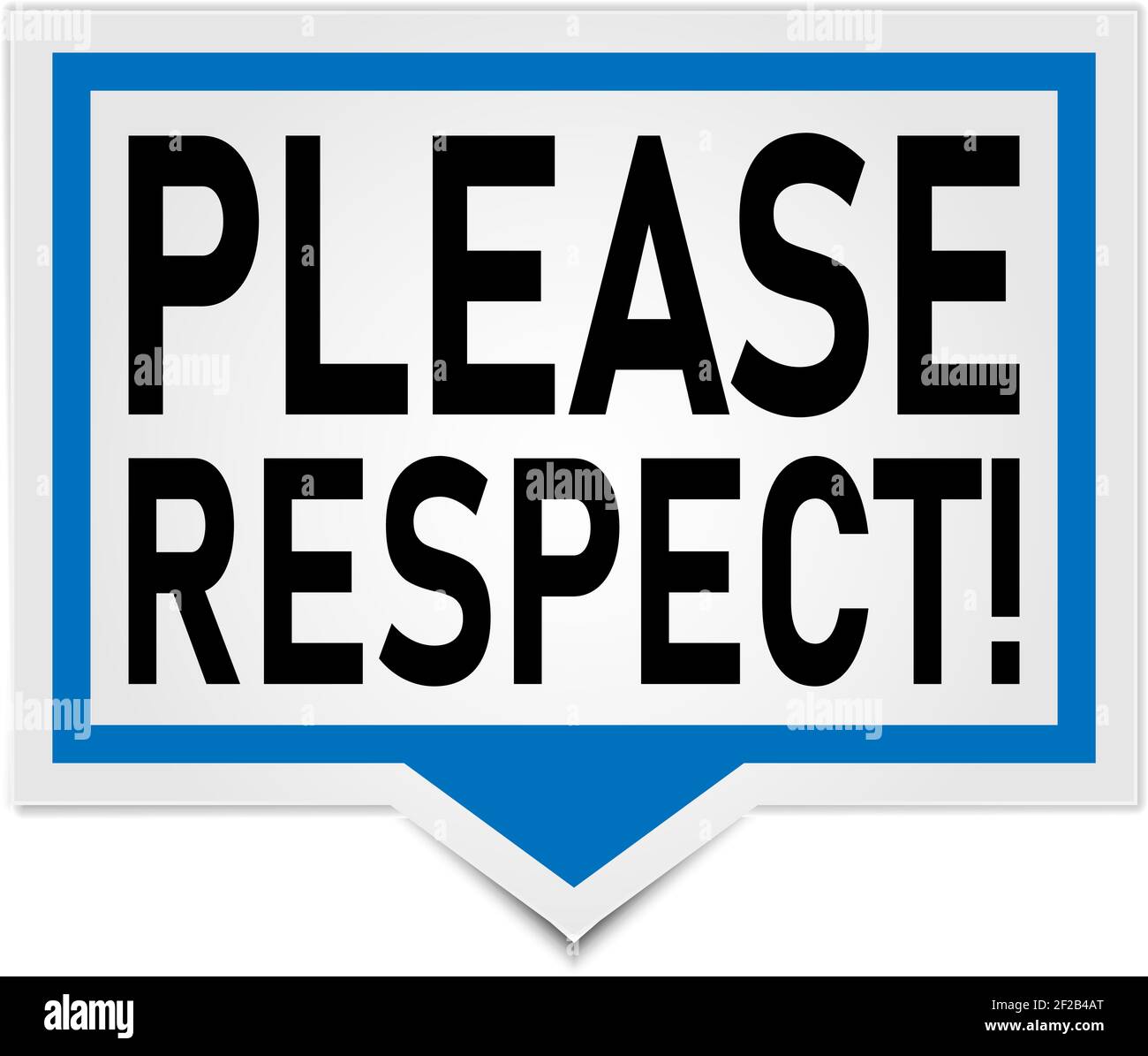 PLEASE RESPECT. colorful concept word typography banner Stock Vector ...