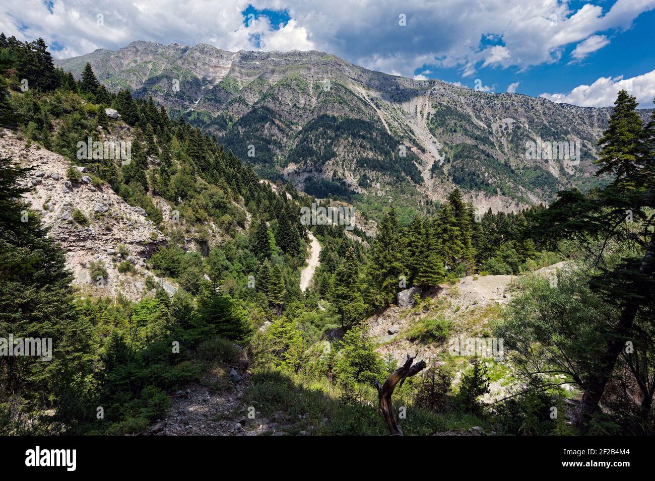 Landscape at the Tzoumerka Mountains in Epirus, Greece Stock Photo - Alamy