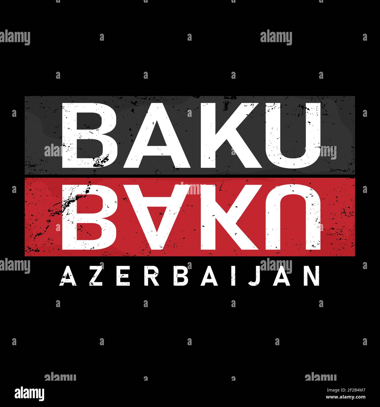 baku, text design. Vector Typography poster. Usable as background Stock ...