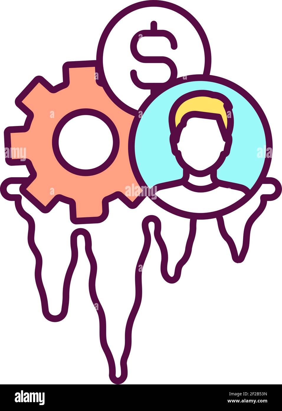 Education of bank customer RGB color icon Stock Vector Image & Art - Alamy