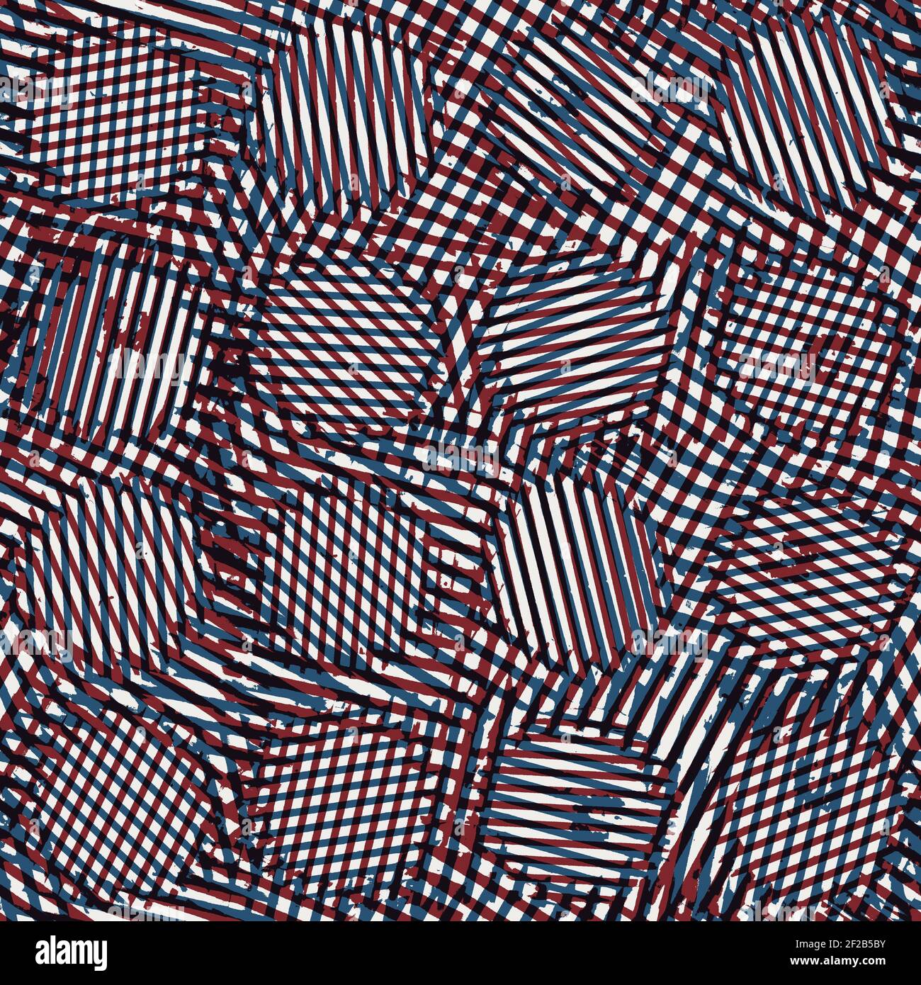 Seamless texture pattern in red blue black white Stock Photo - Alamy