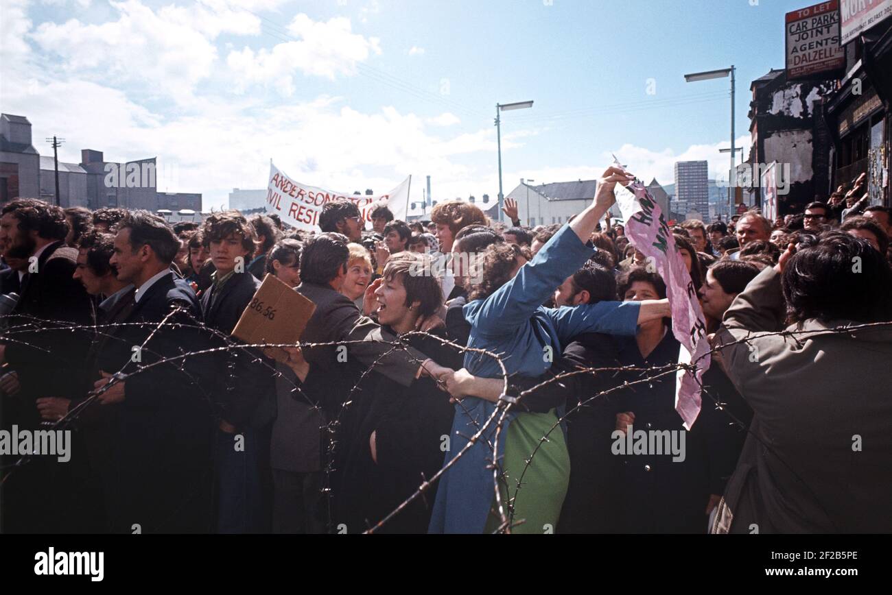 BELFAST, UNITED KINGDOM - OCTOBER 1981. Hunger Strikers demonstration ...