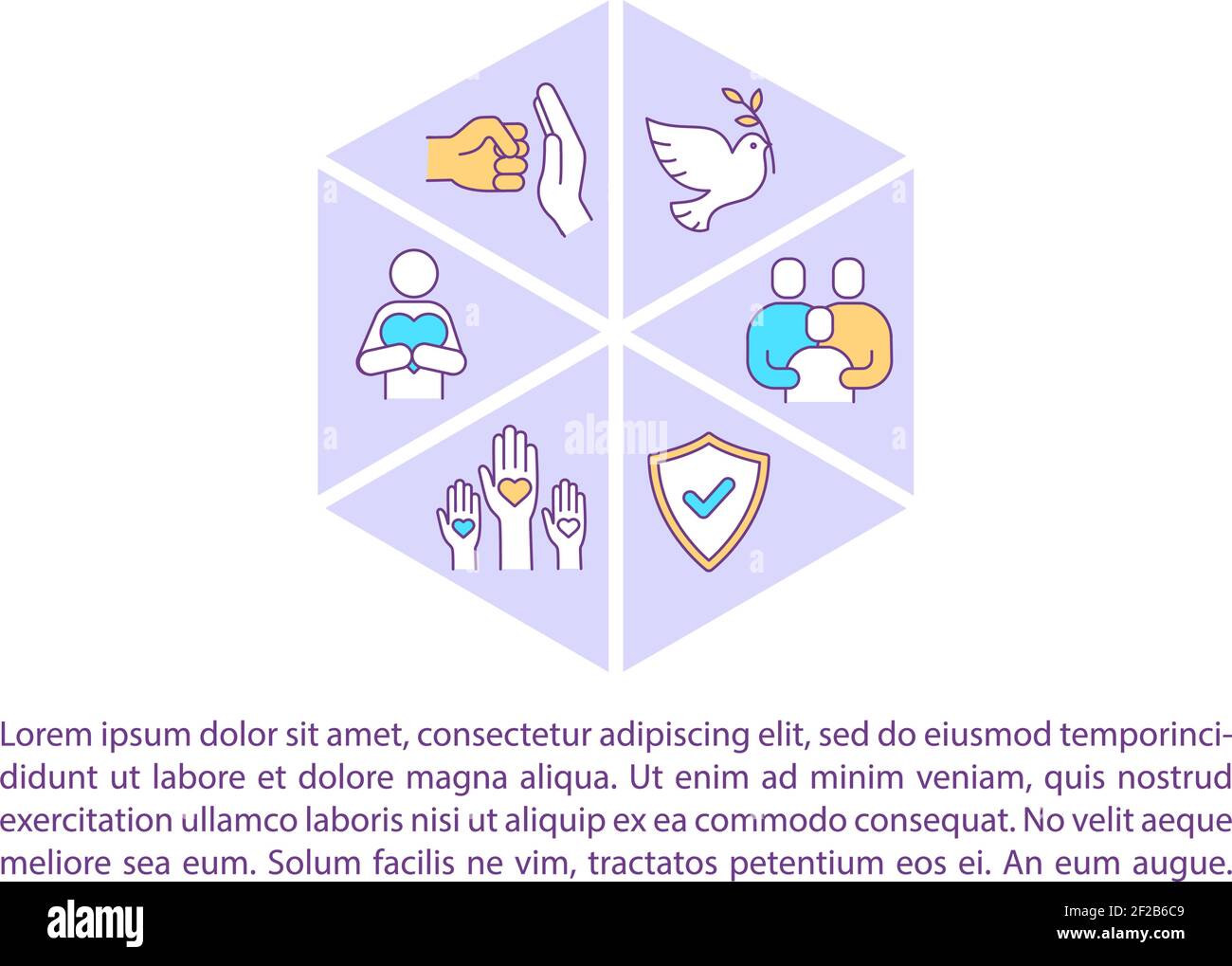 Peace and unity concept icon with text Stock Vector Image & Art - Alamy