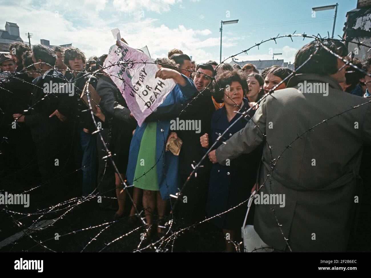 BELFAST, UNITED KINGDOM - OCTOBER 1981. Hunger Strikers demonstration ...