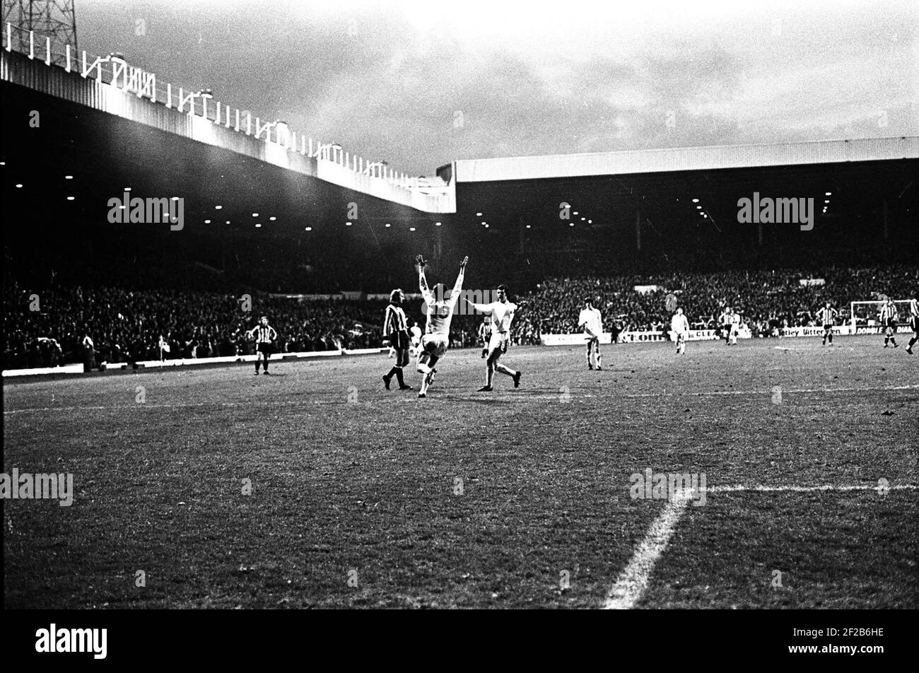 Leeds United various action shots 1974 Stock Photo - Alamy