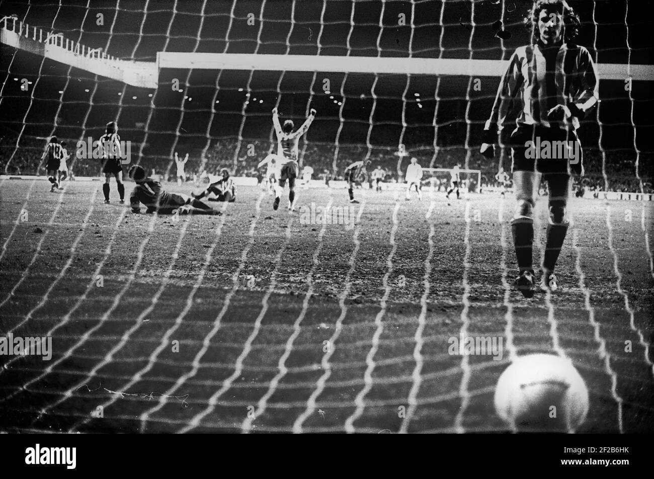 Leeds United various action shots 1974 Stock Photo - Alamy