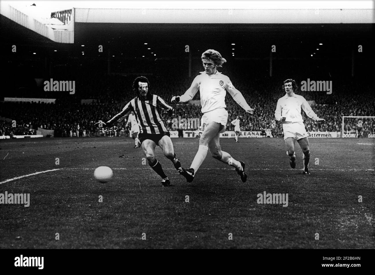 Leeds United various action shots 1974 Stock Photo - Alamy