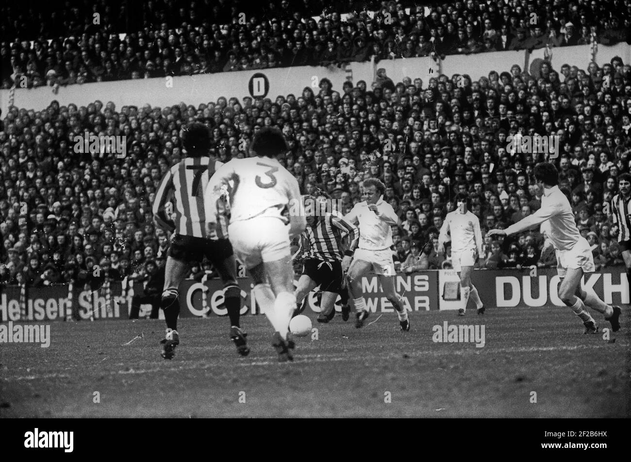 Leeds United various action shots 1974 Stock Photo - Alamy
