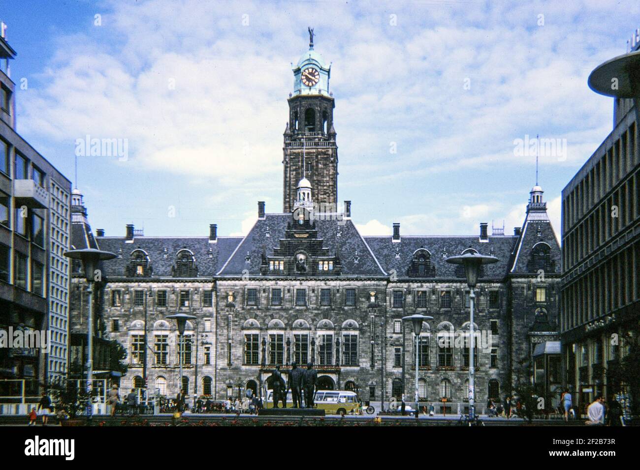 The town hall, Rotterdam in 1969 Stock Photo - Alamy
