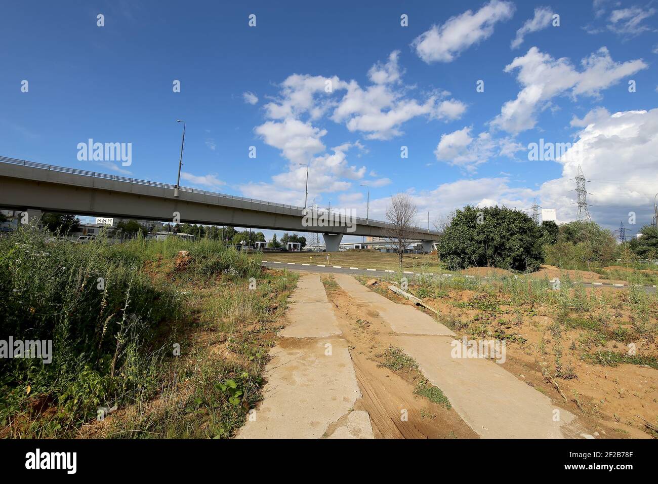 New modern overpass in Moscow, Russia Stock Photo - Alamy