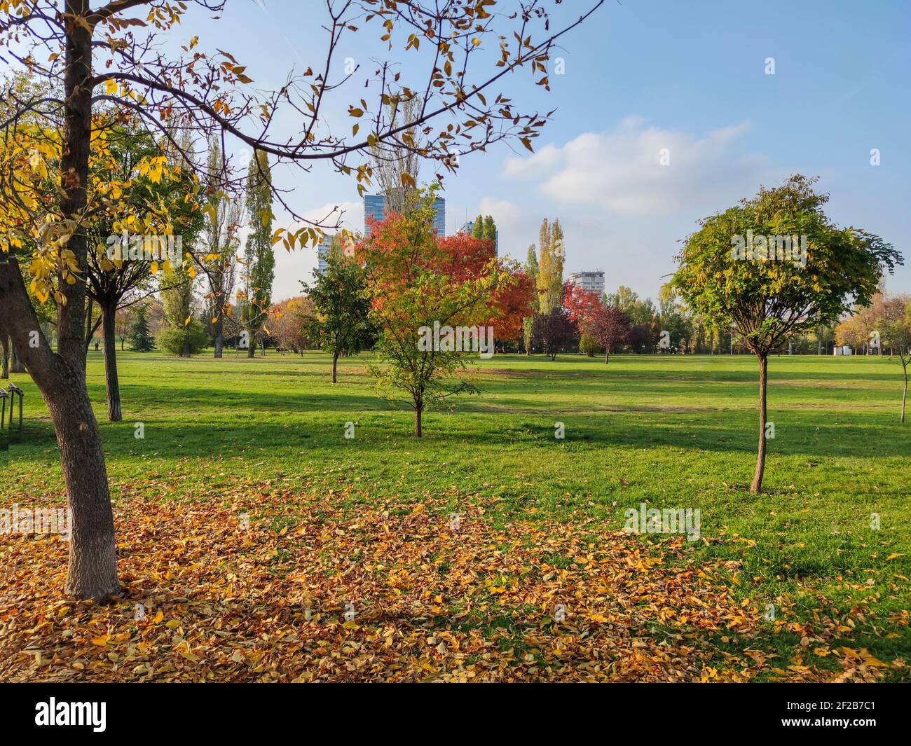 Autumn view of South Park in city of Sofia, Bulgaria Stock Photo - Alamy