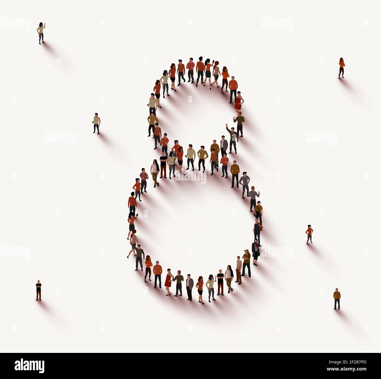 Group of professionals with leader Stock Vector Images - Alamy