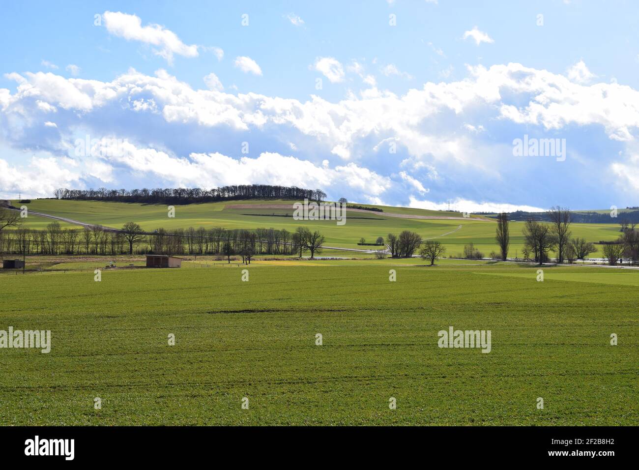 Eifel valley in March Stock Photo - Alamy