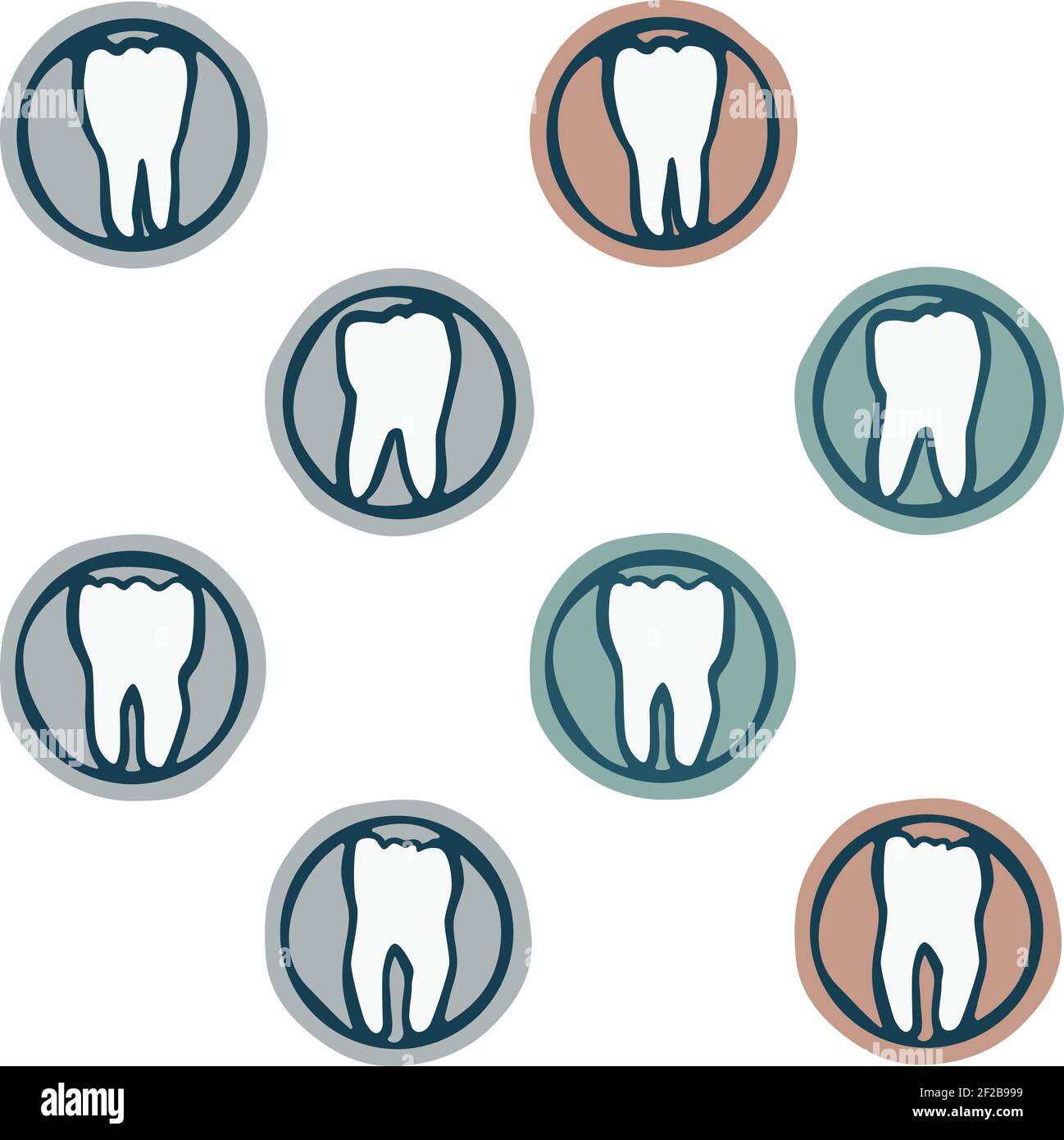 Tooth stamps - vector illustration Stock Vector Image & Art - Alamy