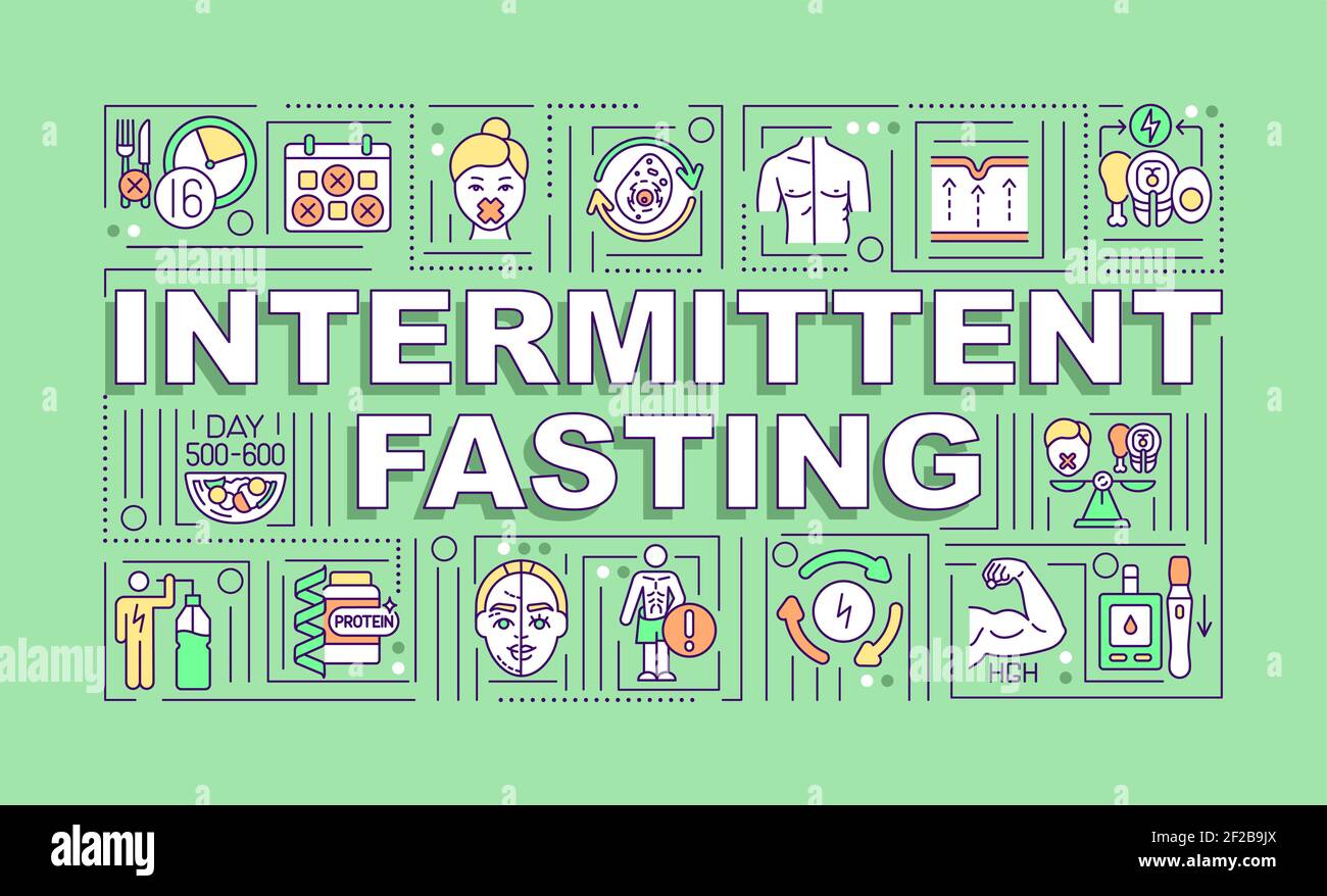 Intermittent fasting word concepts banner Stock Vector Image & Art - Alamy