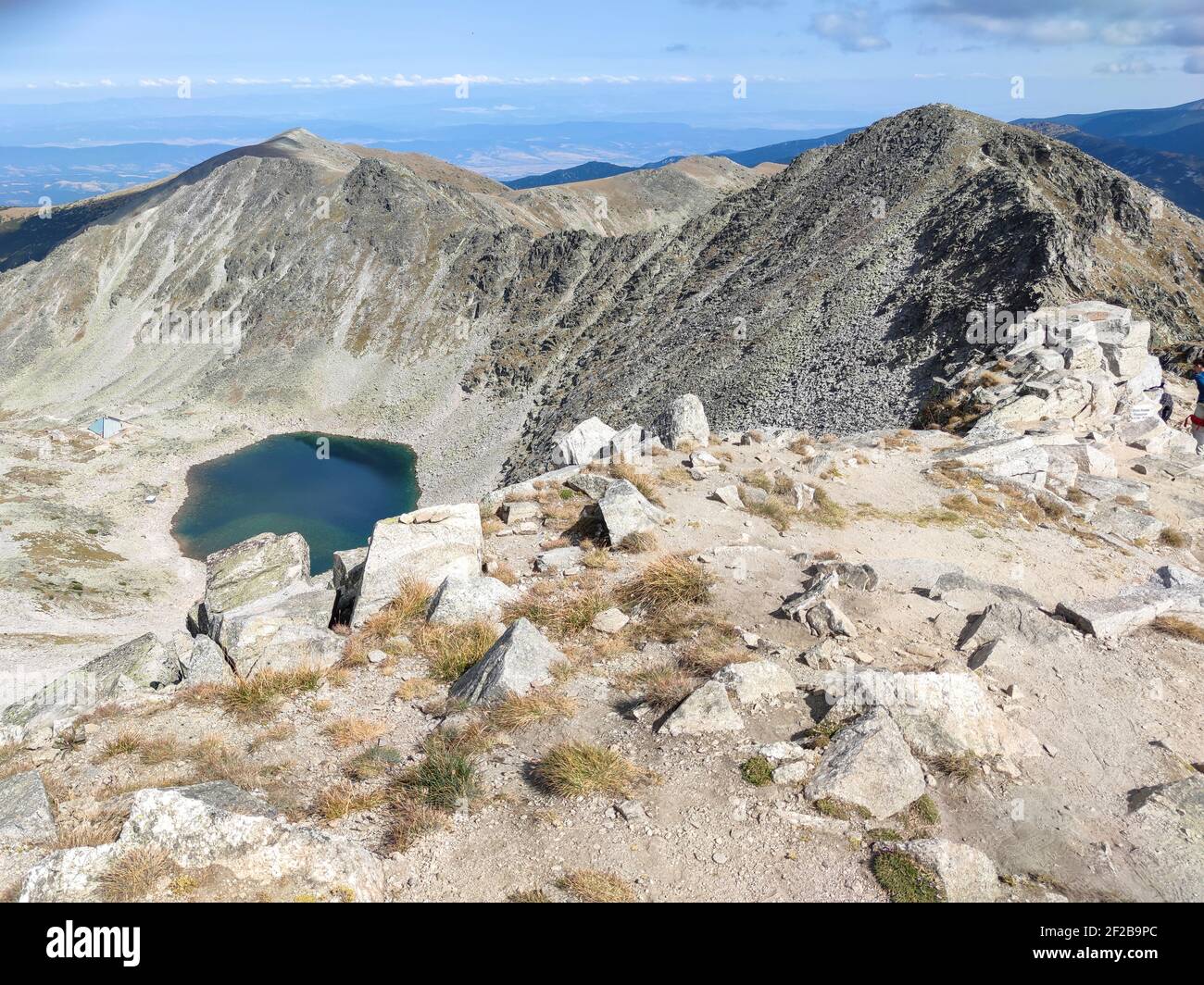 Amazing Landscape from Musala peak, Rila mountain, Bulgaria Stock Photo ...