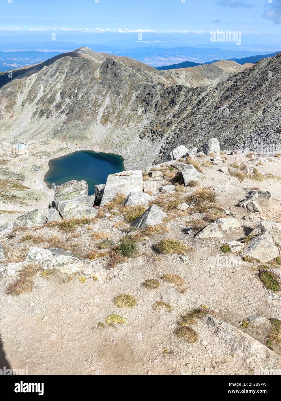 Amazing Landscape from Musala peak, Rila mountain, Bulgaria Stock Photo ...